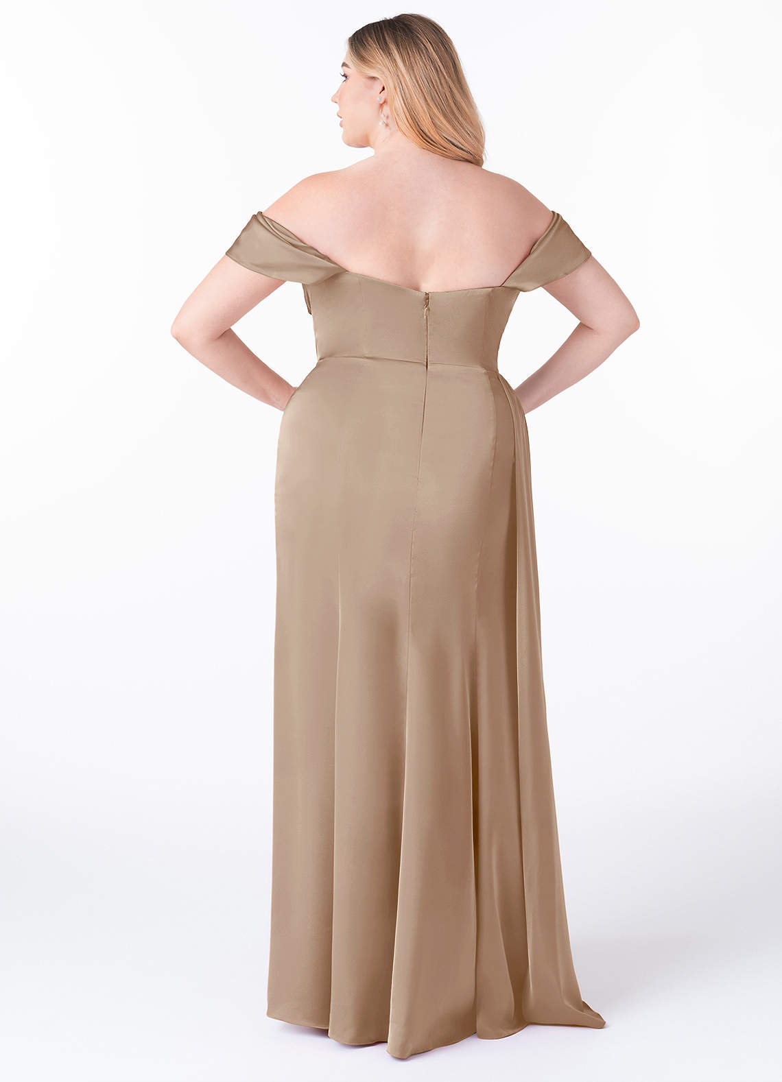 Taupe Azazie Amyra Bridesmaid Dresses | Azazie