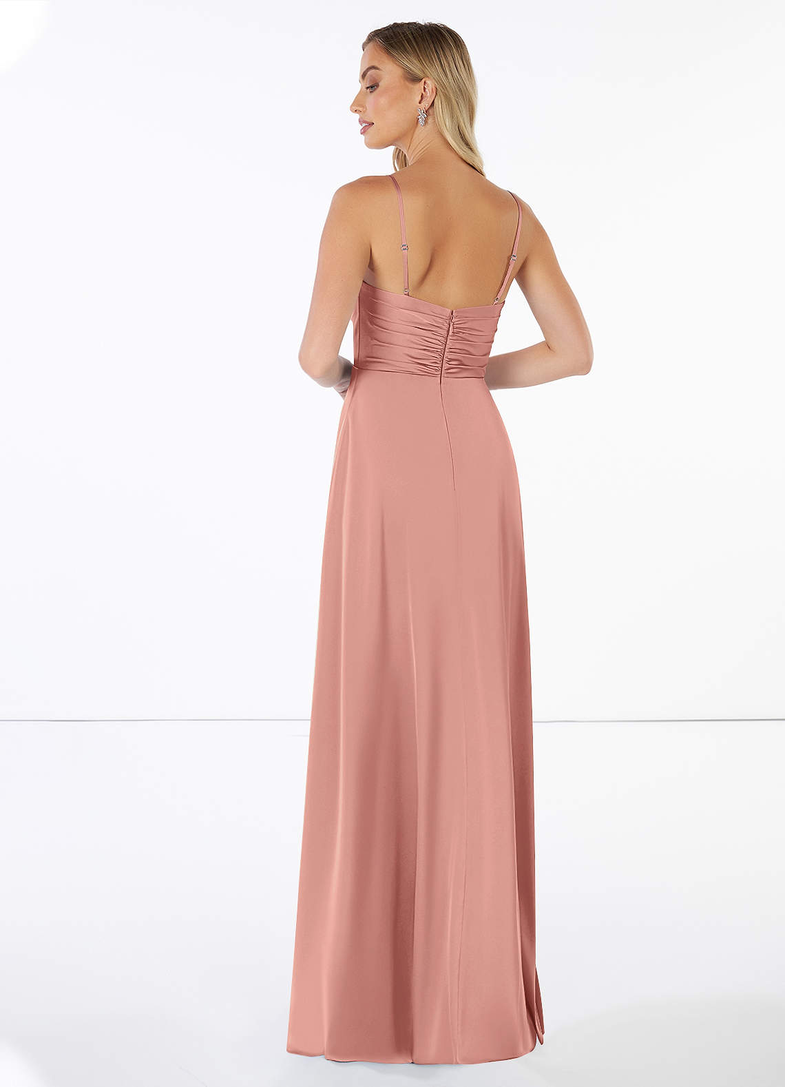 Rosette Azazie Jenna Stretch Satin Dress Bridesmaid Dresses | Azazie