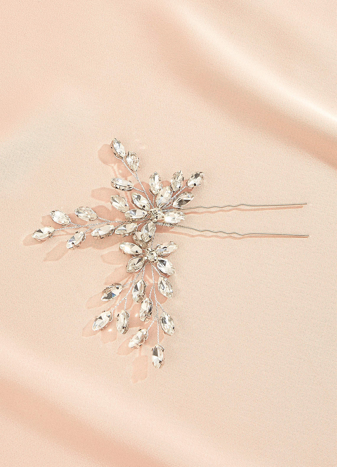 Rhinestones Metal U-Shaped Hairpin | Azazie