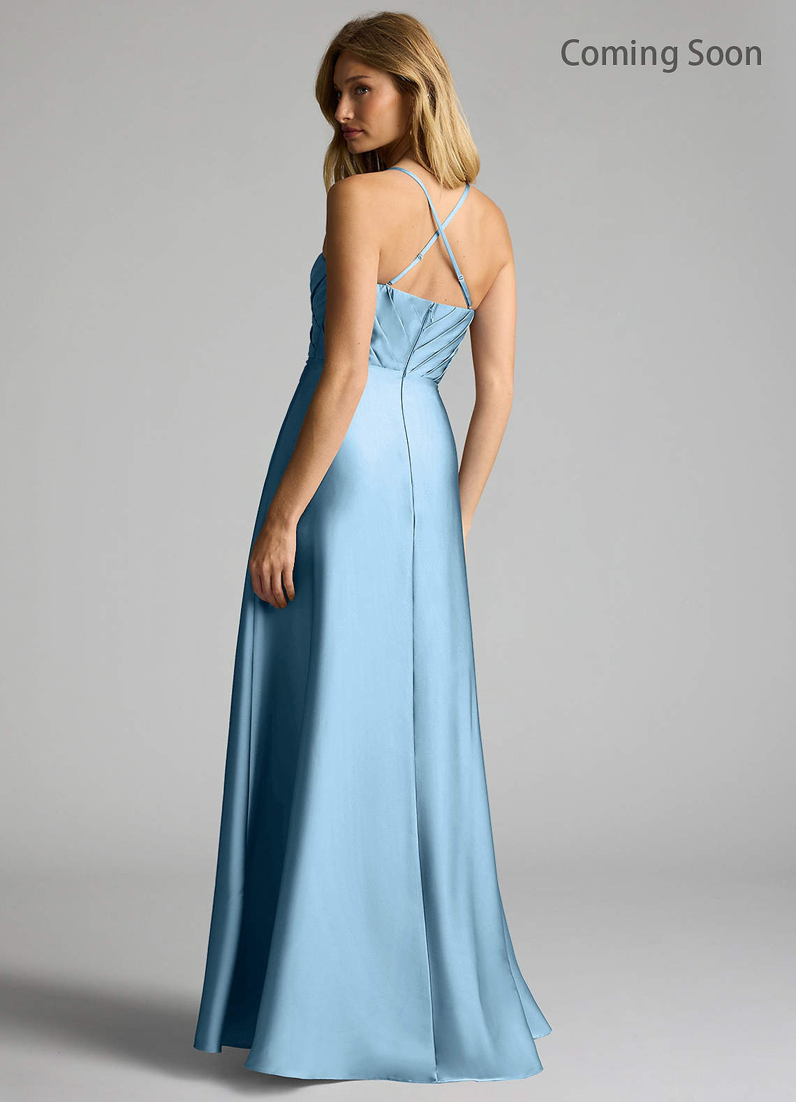 Steel Blue Azazie Kami Bridesmaid Dresses | Azazie