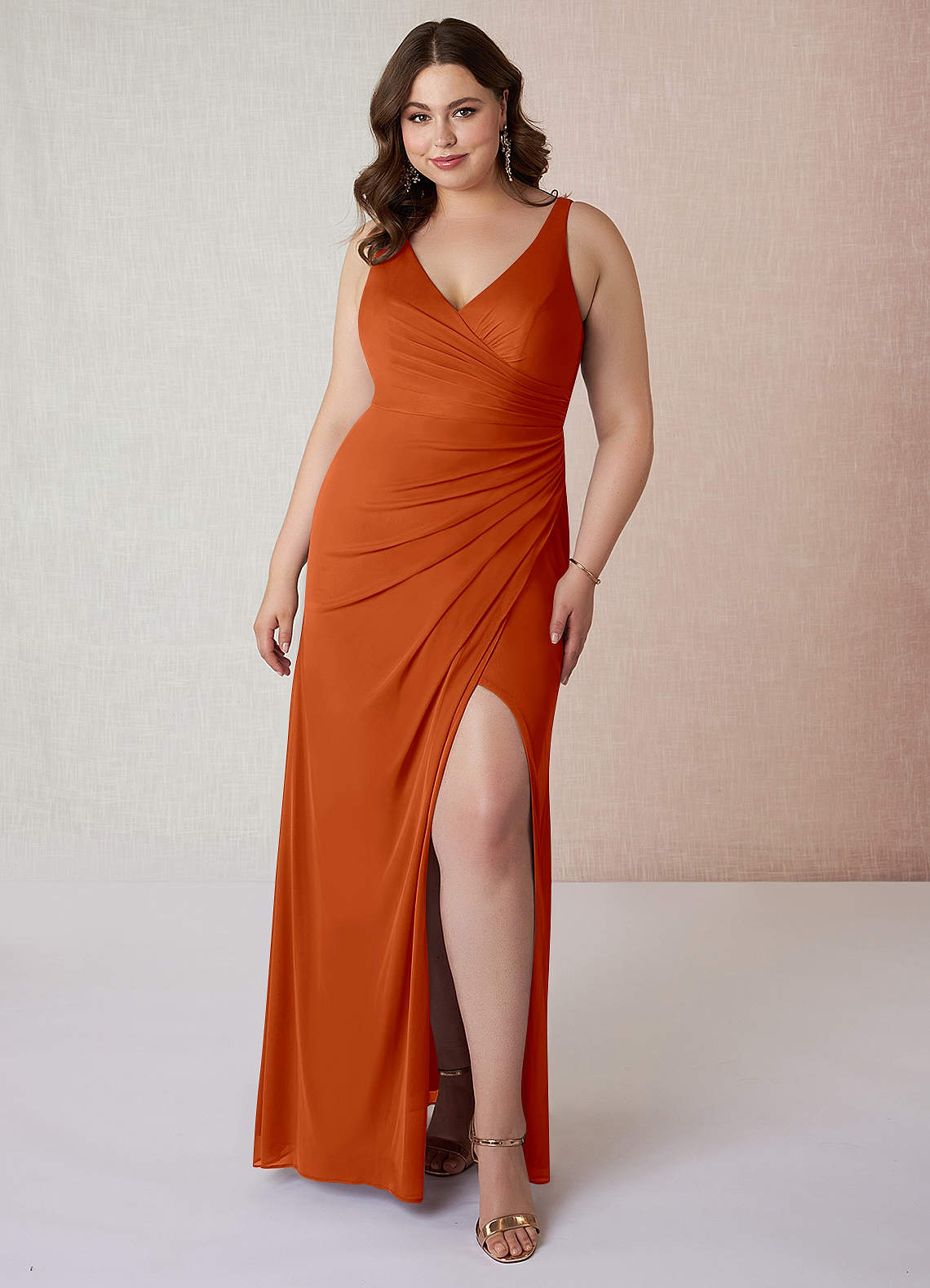 Paprika Azazie Leandra Bridesmaid Dresses | Azazie