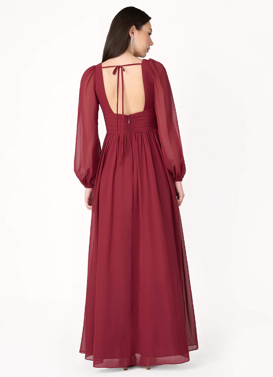 Kelly Ruby Red Long Sleeve Maxi Dress Atelier Dresses | Azazie