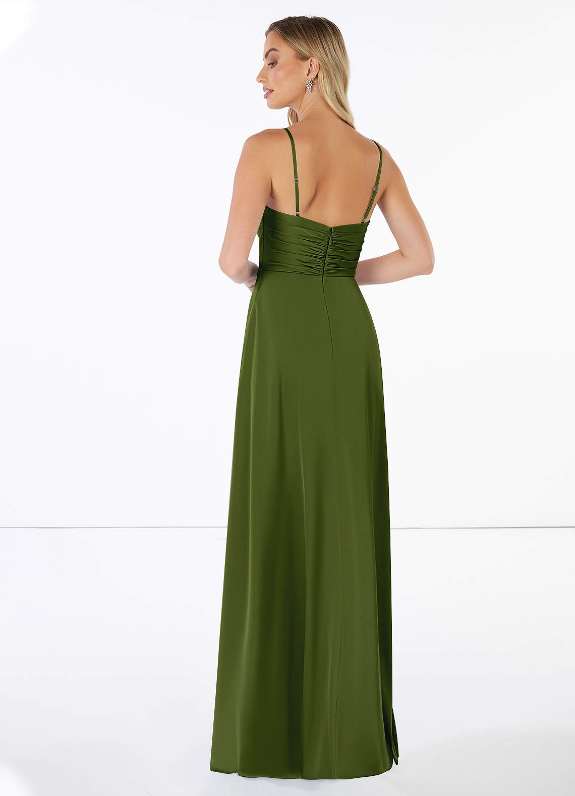 Juniper Azazie Jenna Stretch Satin Dress Bridesmaid Dresses | Azazie