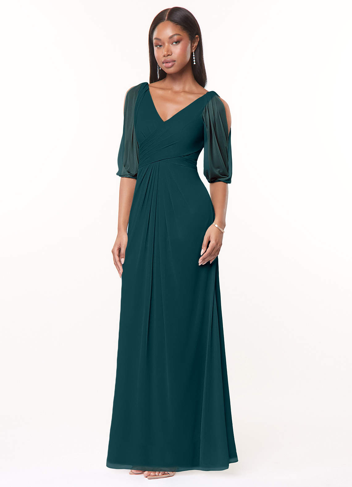 Azazie Noelia Pine Bridesmaid Dresses | Azazie