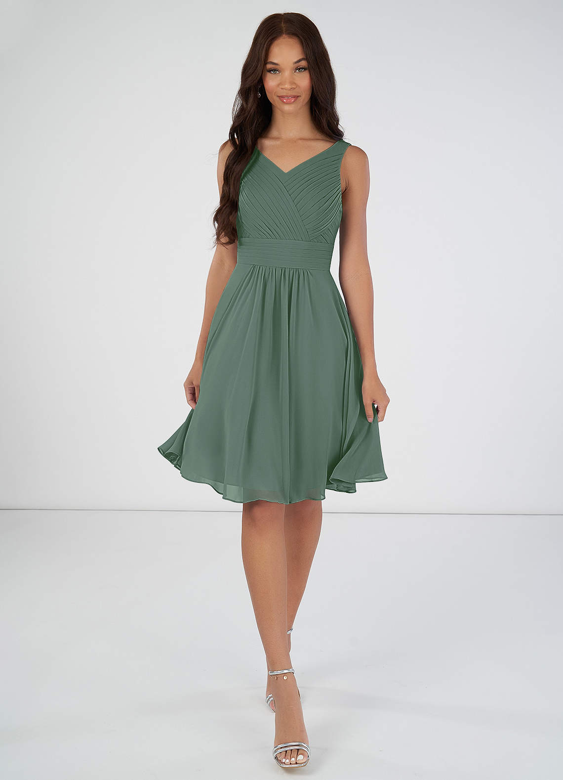Azazie Grace Eucalyptus Bridesmaid Dresses | Azazie