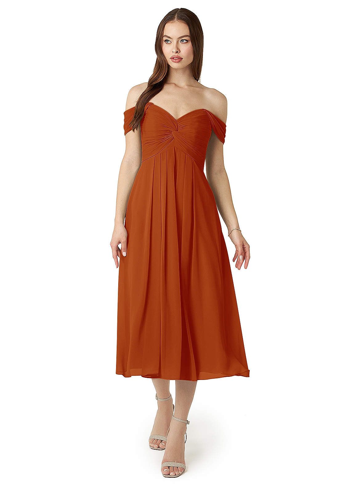 Paprika Azazie Vicenta Bridesmaid Dresses | Azazie