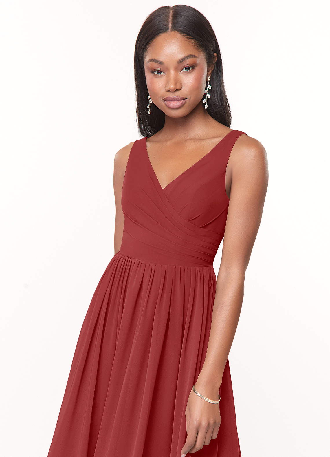 Rust Azazie Keyla Bridesmaid Dresses | Azazie