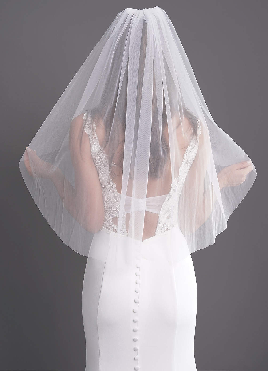 Talia Waist Length Veil | Azazie