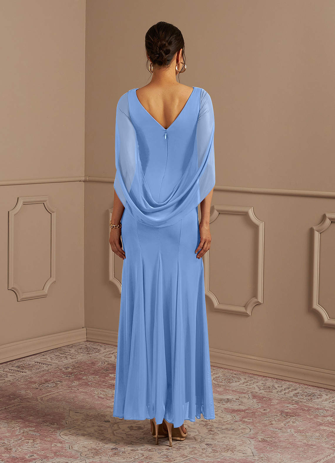 Steel Blue Azazie Belladonna Mother of the Bride Dress Mother of the ...
