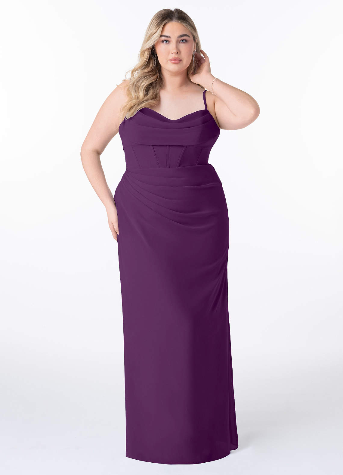 Azazie Mai Grape Bridesmaid Dresses | Azazie