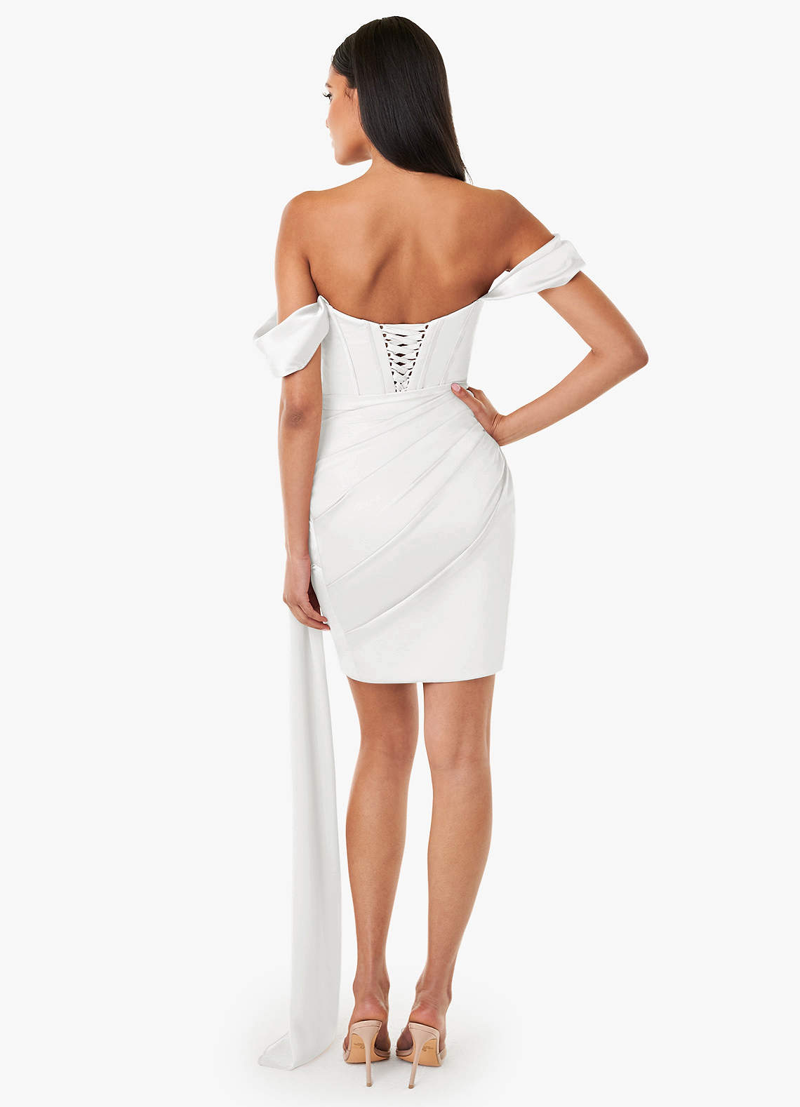 Imani White Corset Two-Piece Dress Atelier Dresses | Azazie