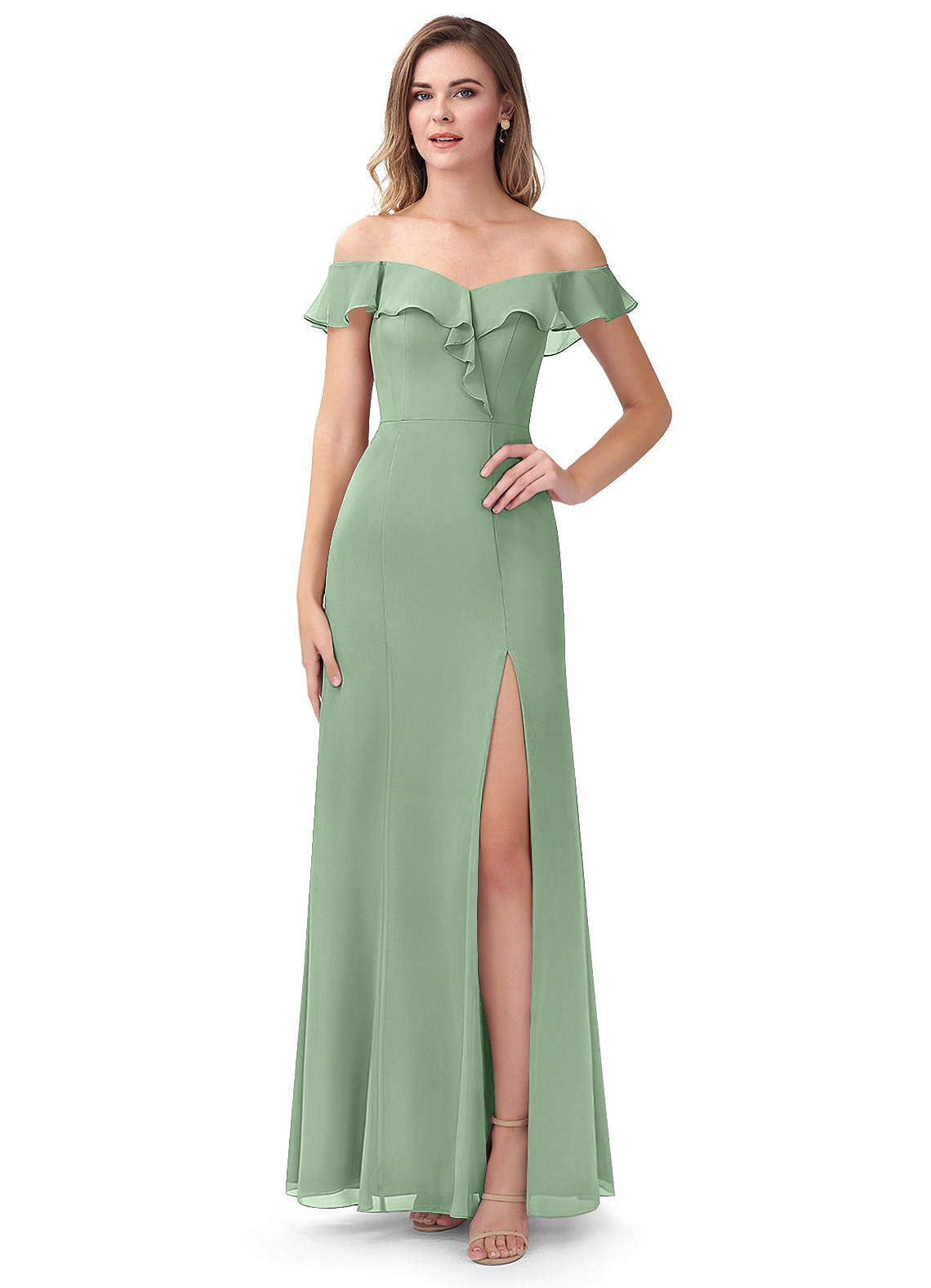 Matcha Azazie Sophie Bridesmaid Dresses | Azazie