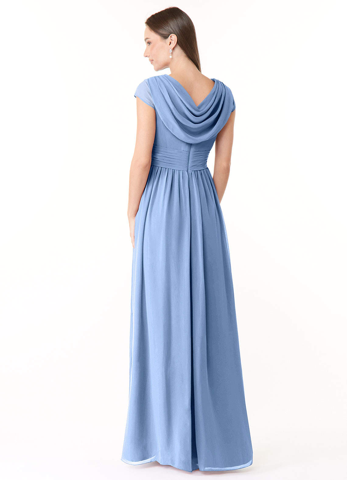Azazie Organa Steel Blue Bridesmaid Dresses | Azazie