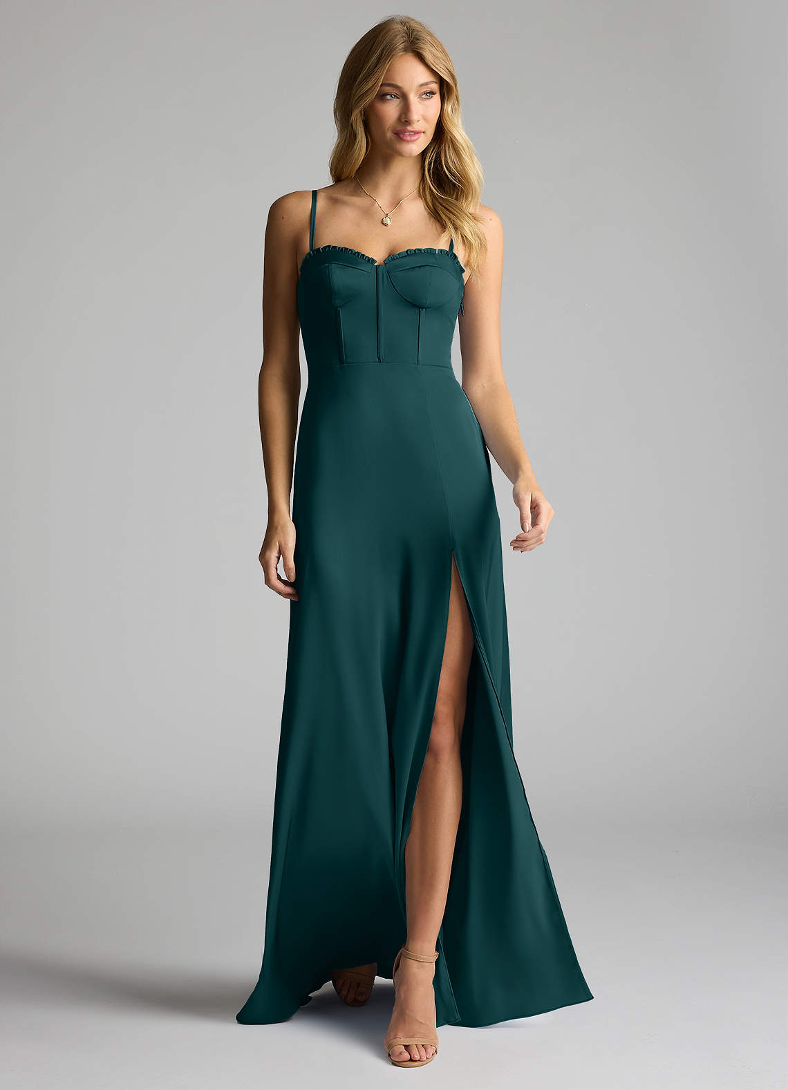Pine Azazie Natalie Bridesmaid Dresses | Azazie