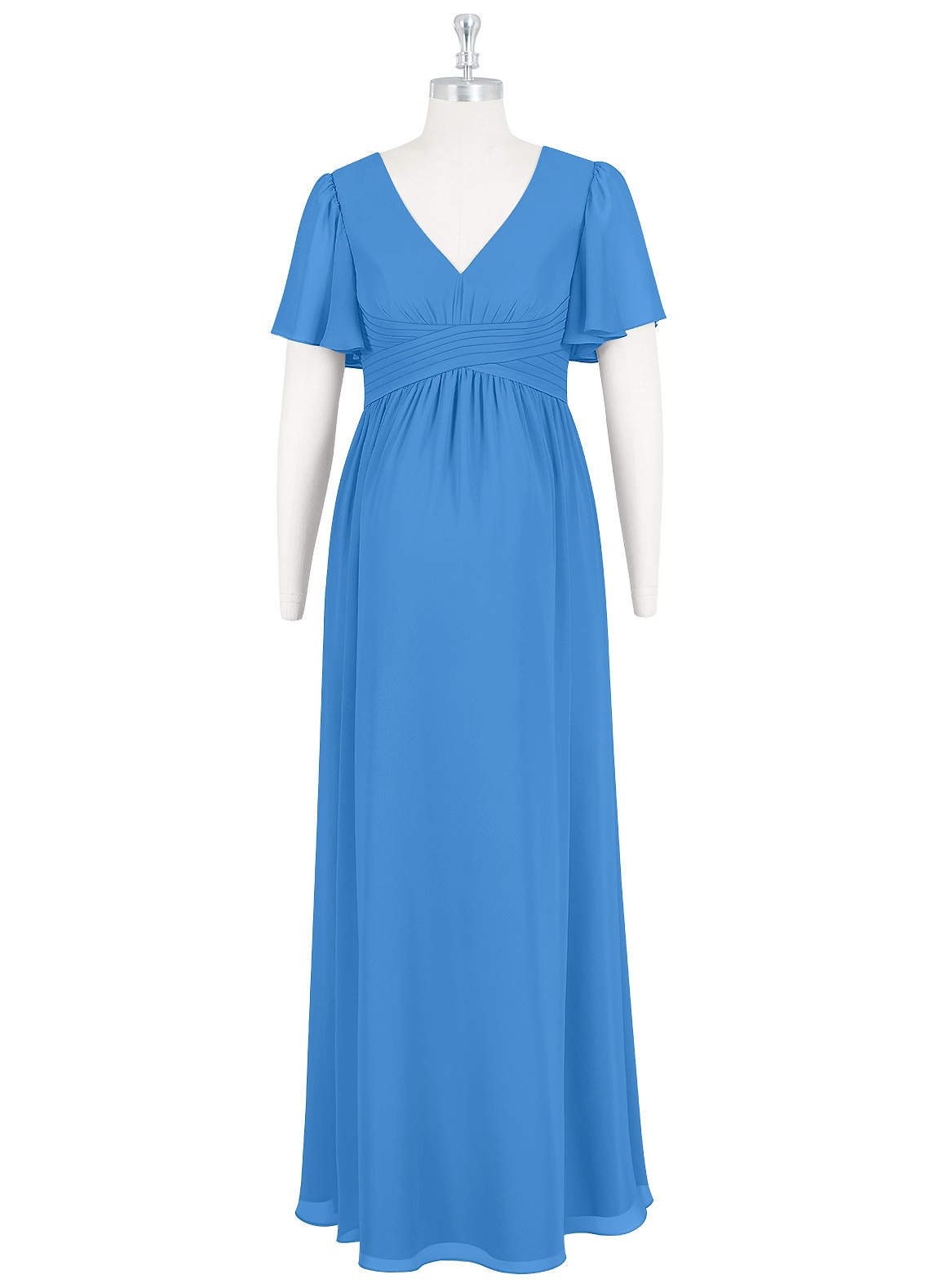 Azazie Verna Blue Jay Maternity Bridesmaid Dresses | Azazie