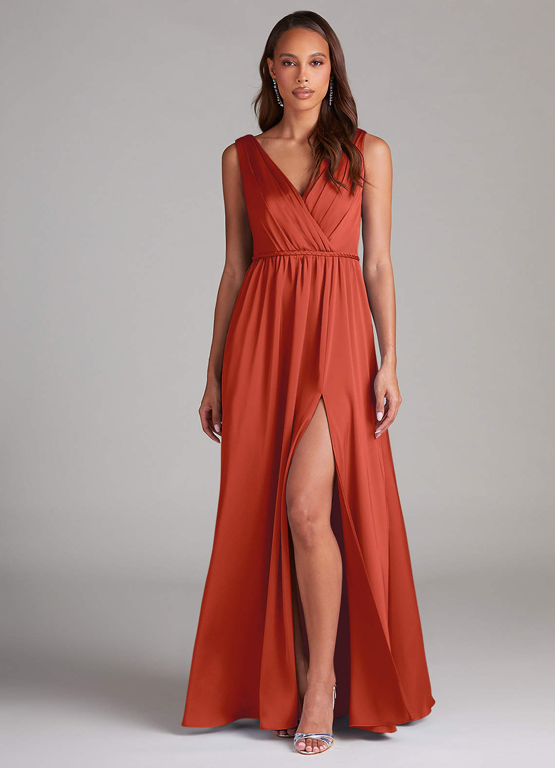 Azazie Tanicia Rust Bridesmaid Dresses | Azazie