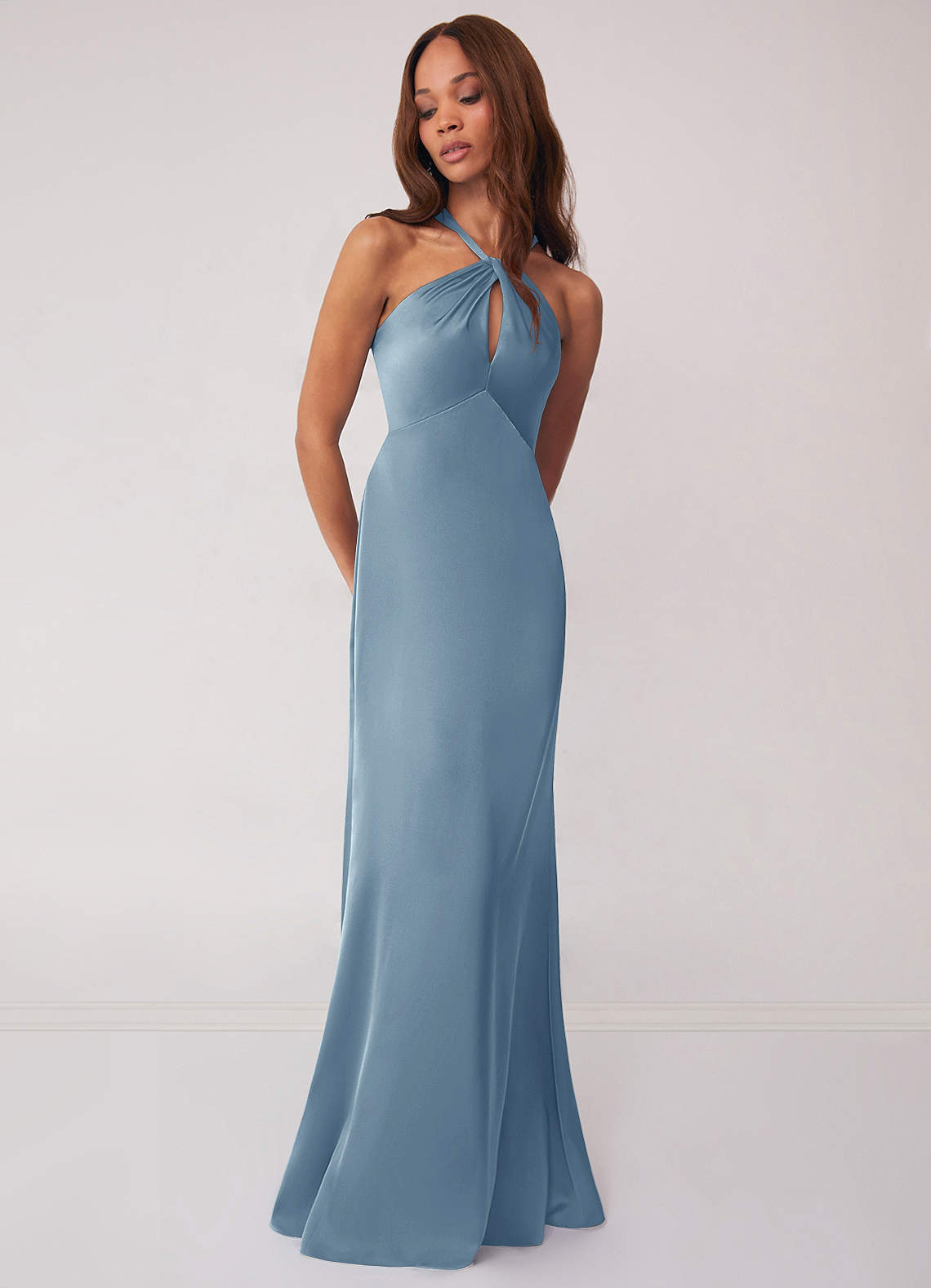 Dusty Blue Barbie™ AZAZIE 1006 Bridesmaid Dresses | Azazie