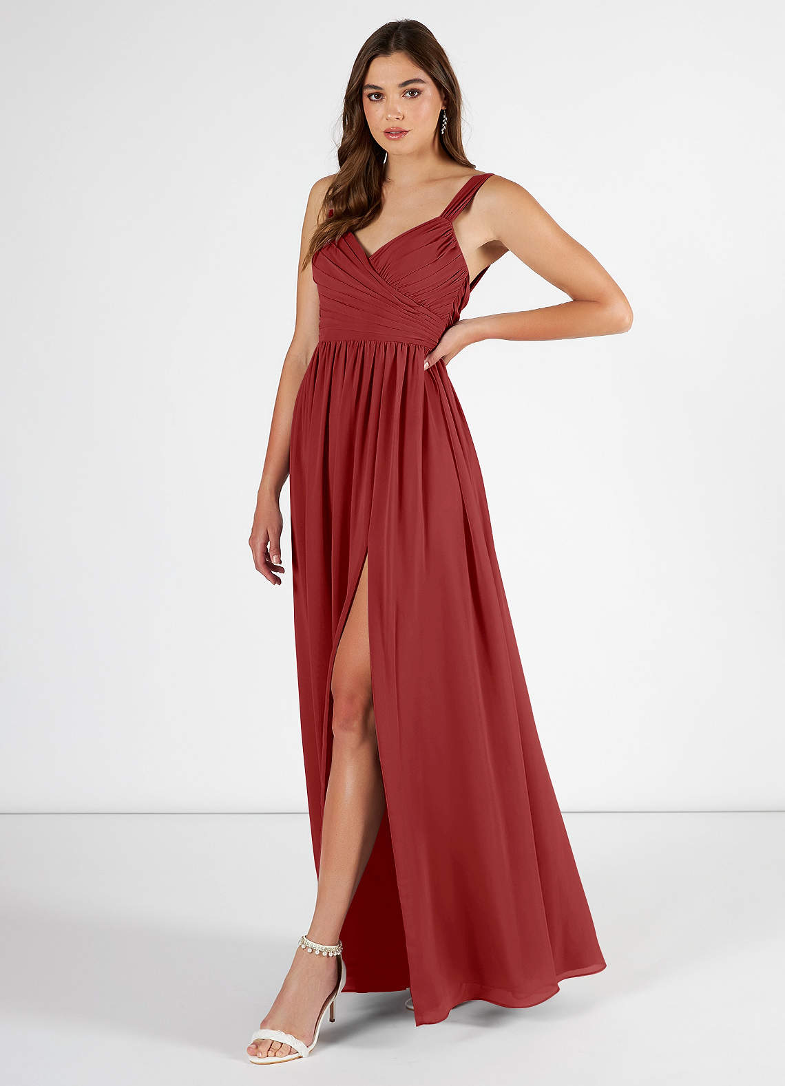 Rust Azazie Aziza Bridesmaid Dresses | Azazie