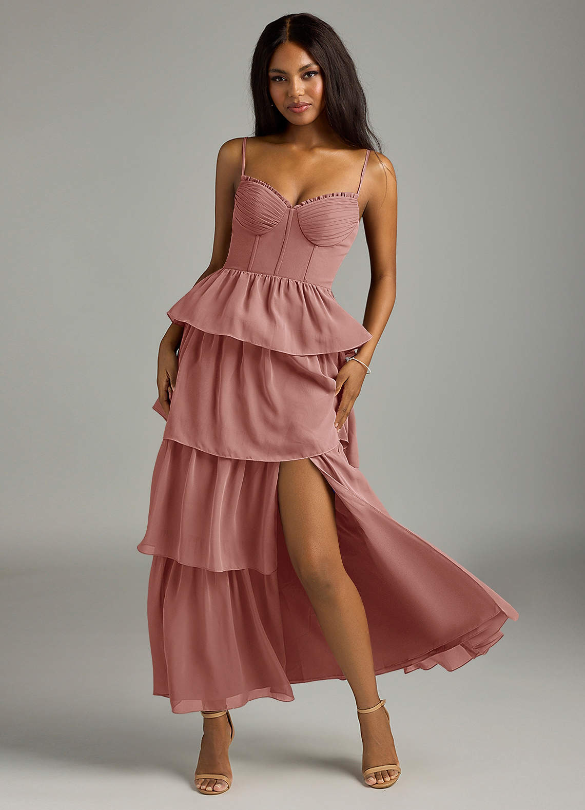 Azazie Kaiden Dusty Rose Bridesmaid Dresses | Azazie