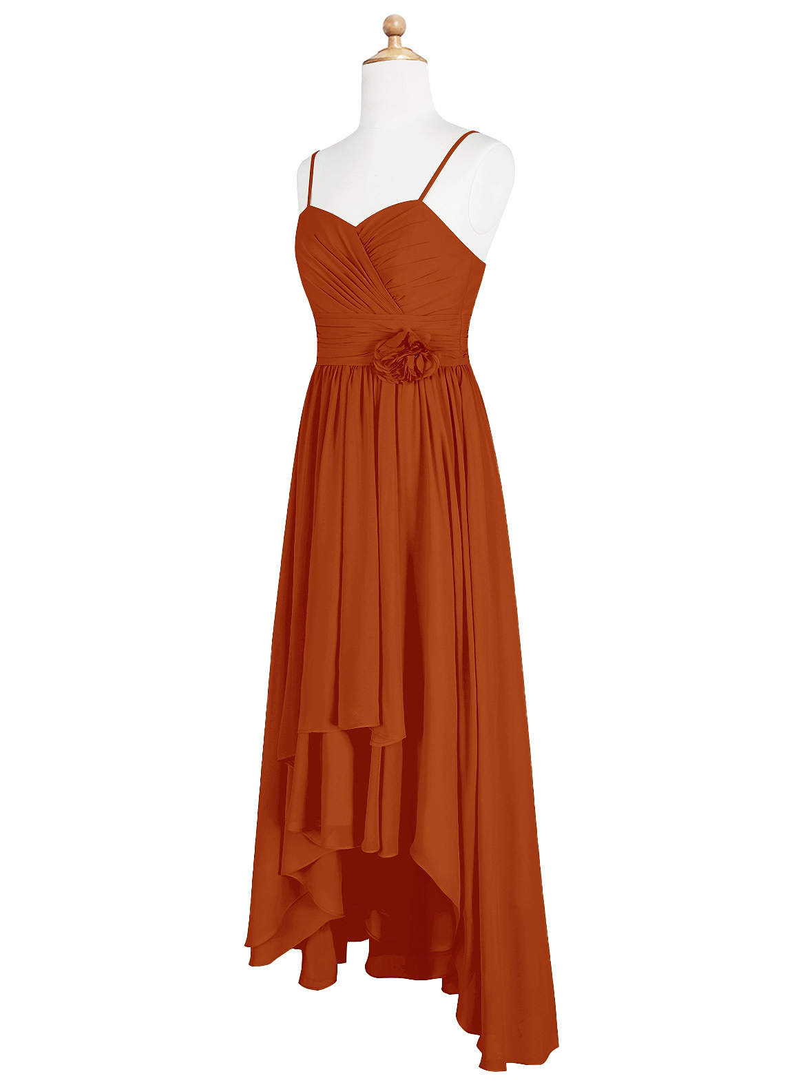 Azazie Catalina Junior Bridesmaid Dress in Paprika | Azazie