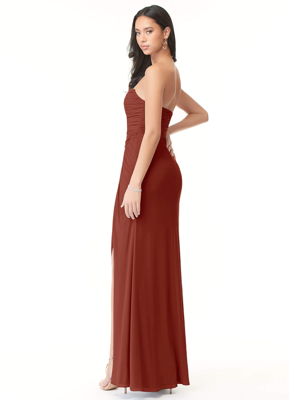 Terracotta Azazie Darria Bridesmaid Dresses | Azazie