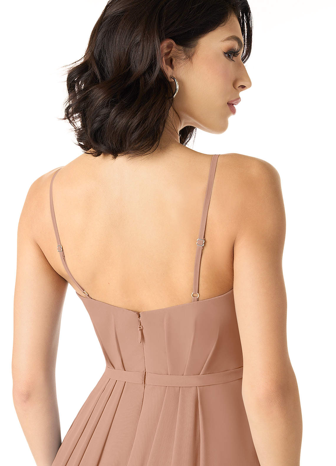 Champagne Rose Azazie Everest Bridesmaid Dresses | Azazie