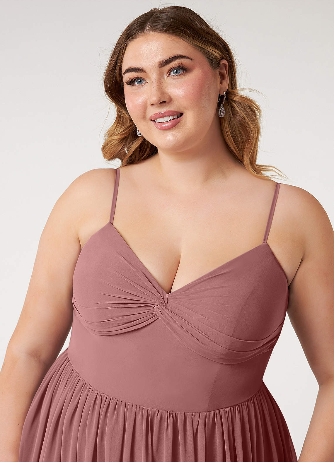 Desert Rose Azazie Zeya Bridesmaid Dresses | Azazie