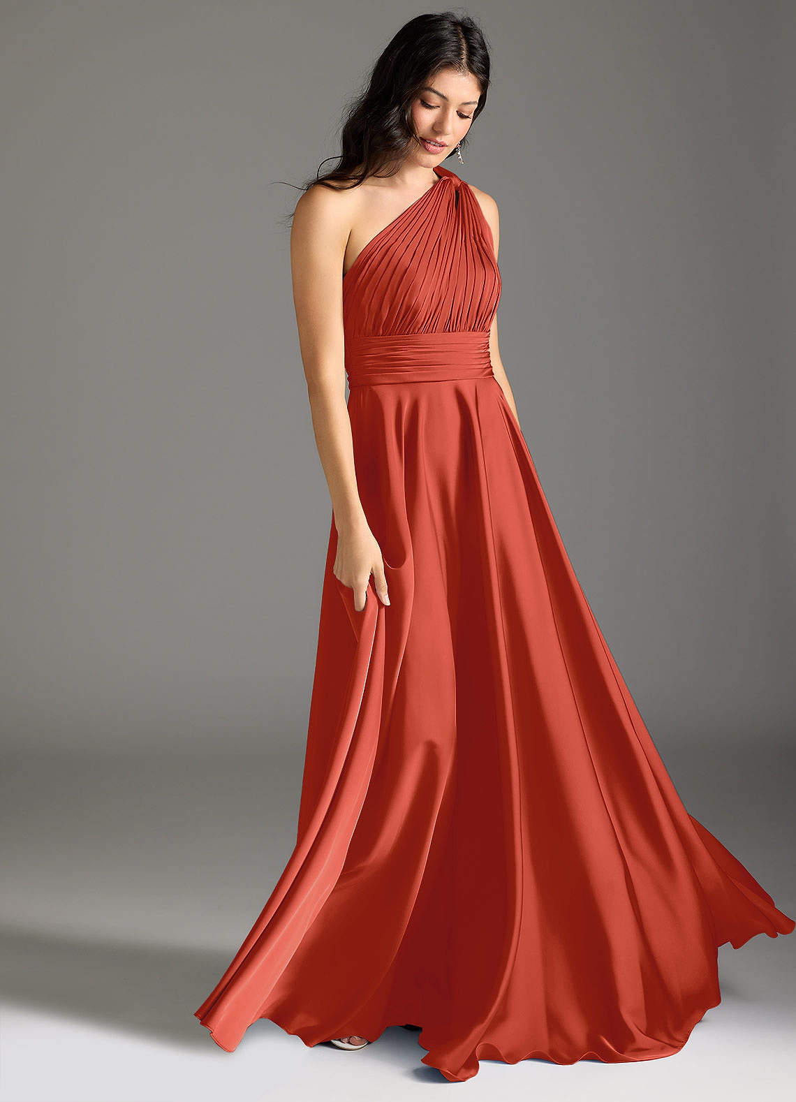 Azazie Charlize Rust Bridesmaid Dresses | Azazie