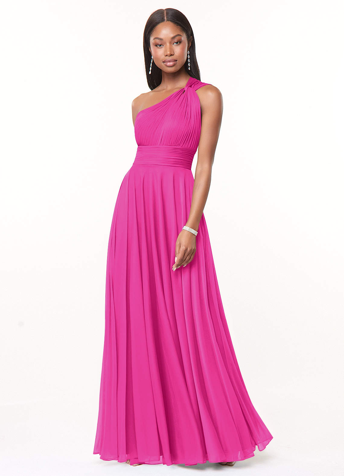 Azazie Charlize Fuchsia Bridesmaid Dresses | Azazie