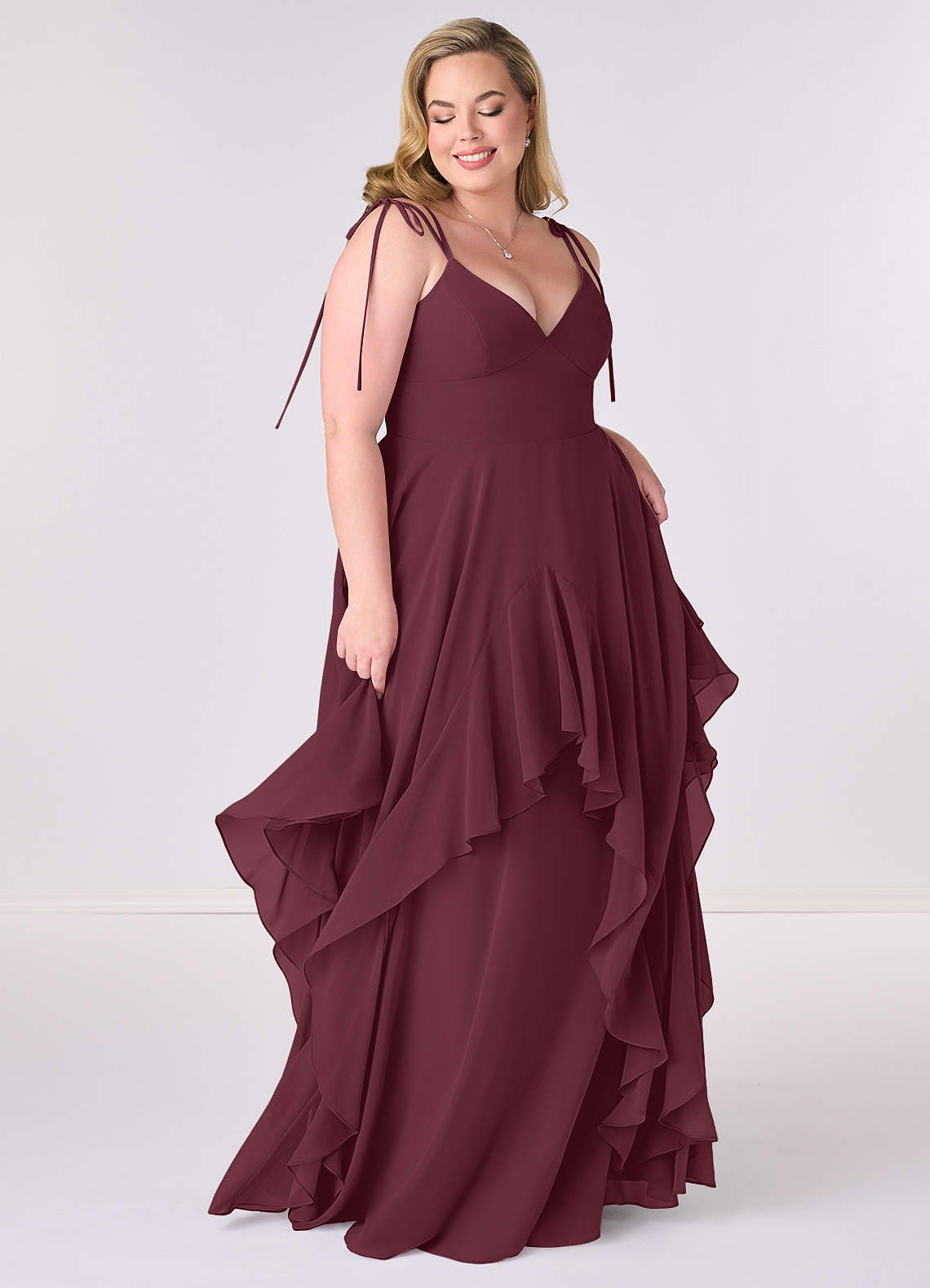 Cabernet Barbie™ AZAZIE 1004 Bridesmaid Dresses | Azazie