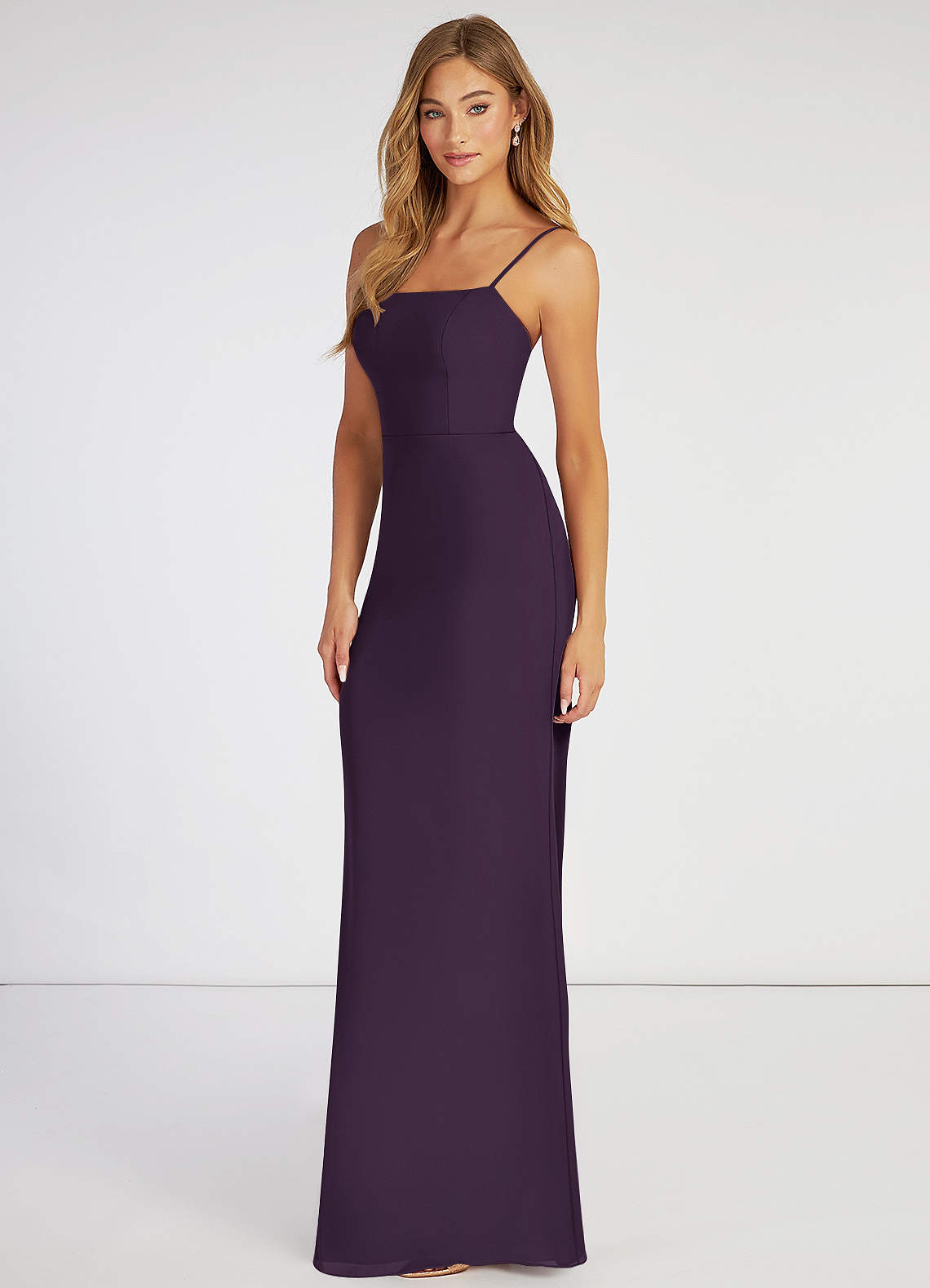 Plum Azazie Tayla Bridesmaid Dresses | Azazie