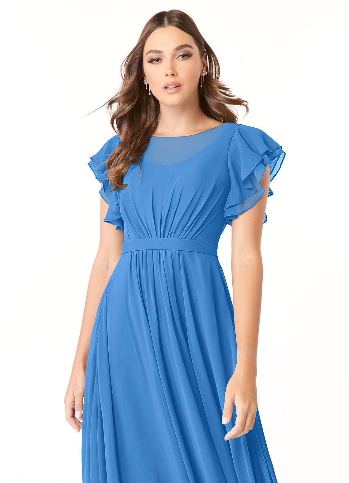 Blue Jay Azazie Daphne Modest Bridesmaid Dresses | Azazie