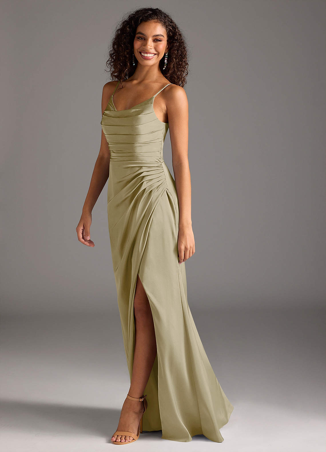 Azazie Deandra Moss Green Bridesmaid Dresses | Azazie