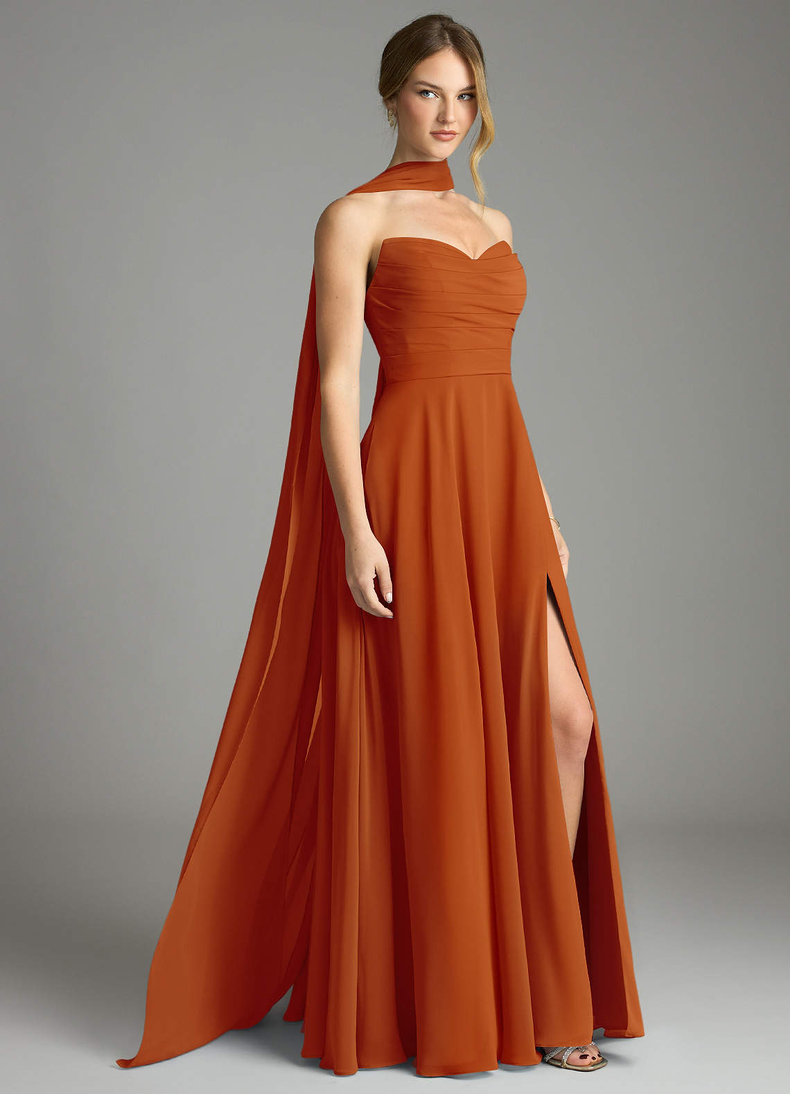 Azazie Ayla Paprika Bridesmaid Dresses | Azazie