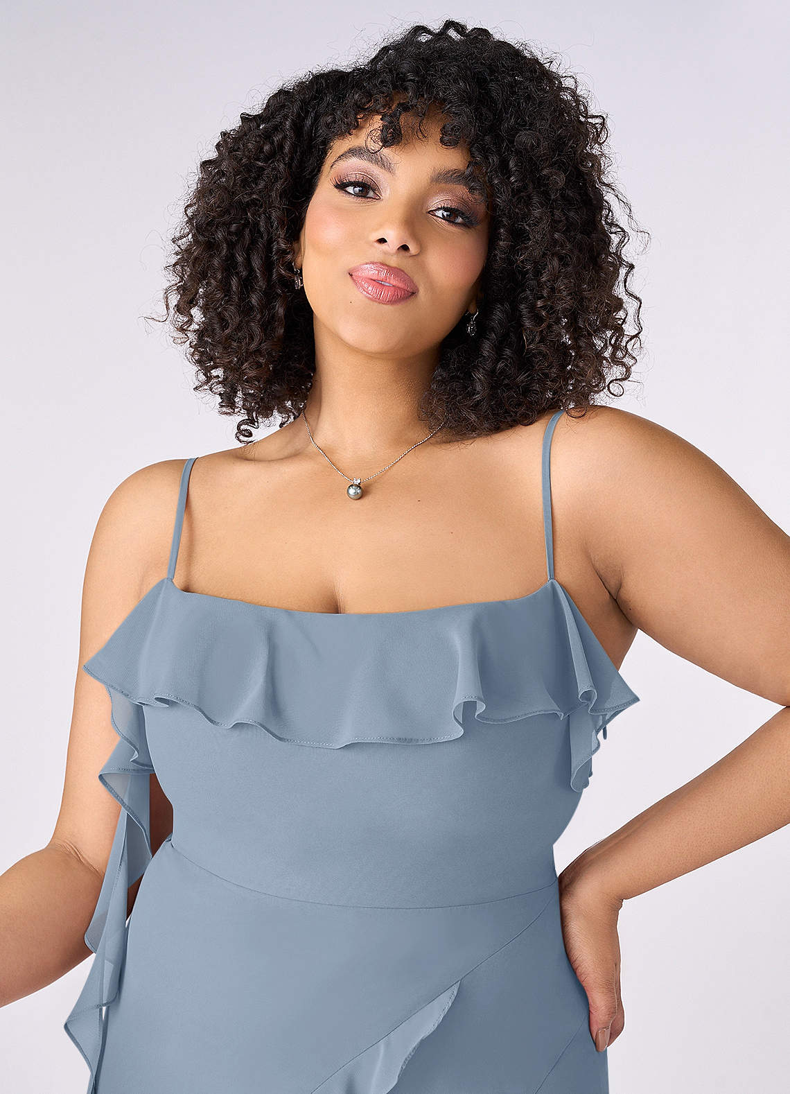 Barbie™ AZAZIE 1001 Dusty Blue Bridesmaid Dresses | Azazie