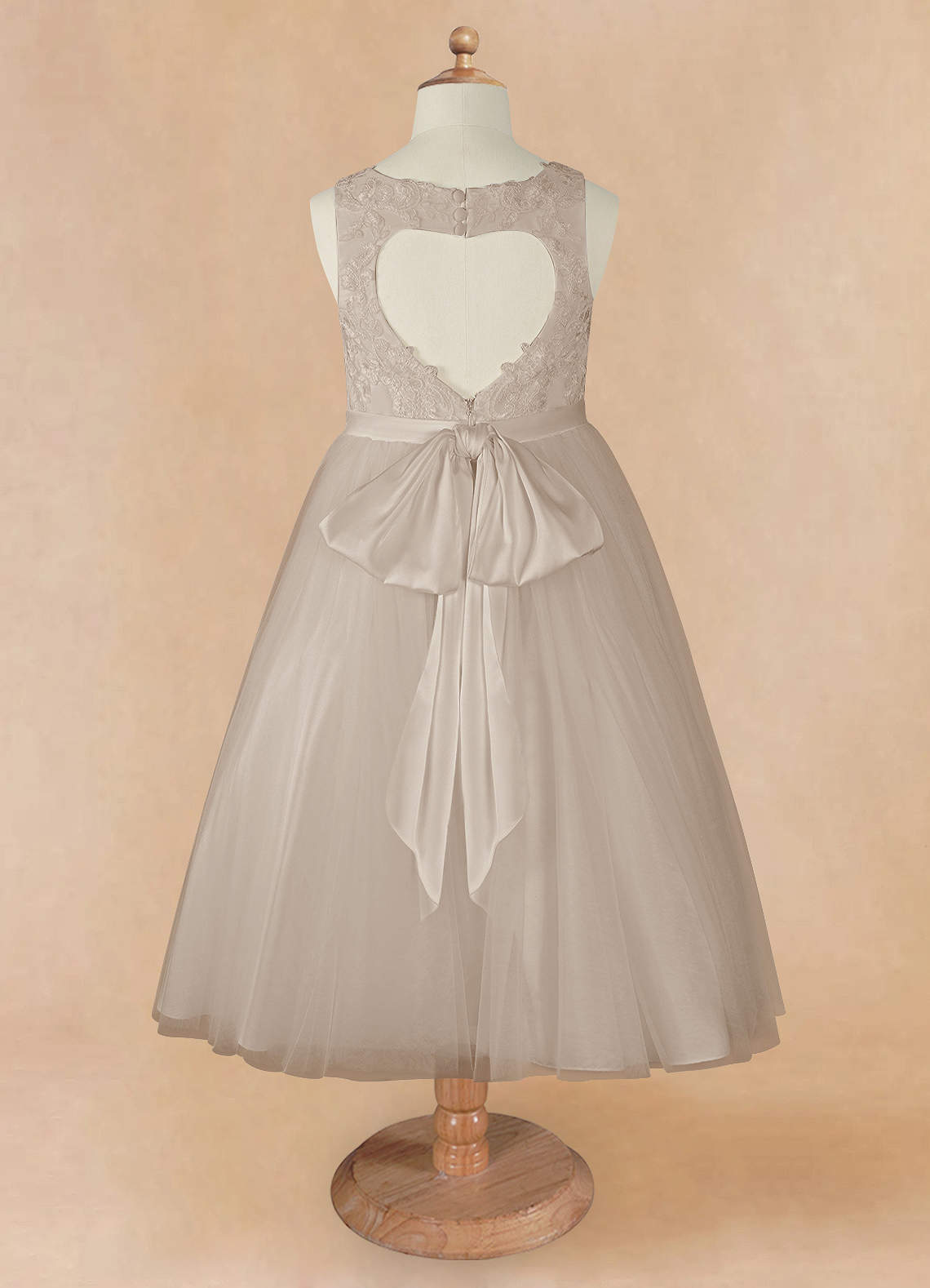 Frost Azazie Calla Frost Ball-Gown Lace Tulle Dress | Azazie