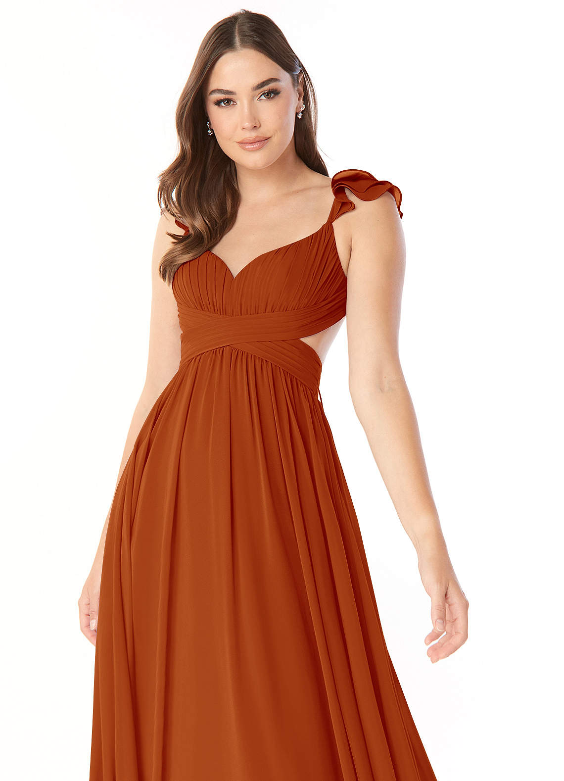 Azazie Kasia Paprika Bridesmaid Dresses | Azazie