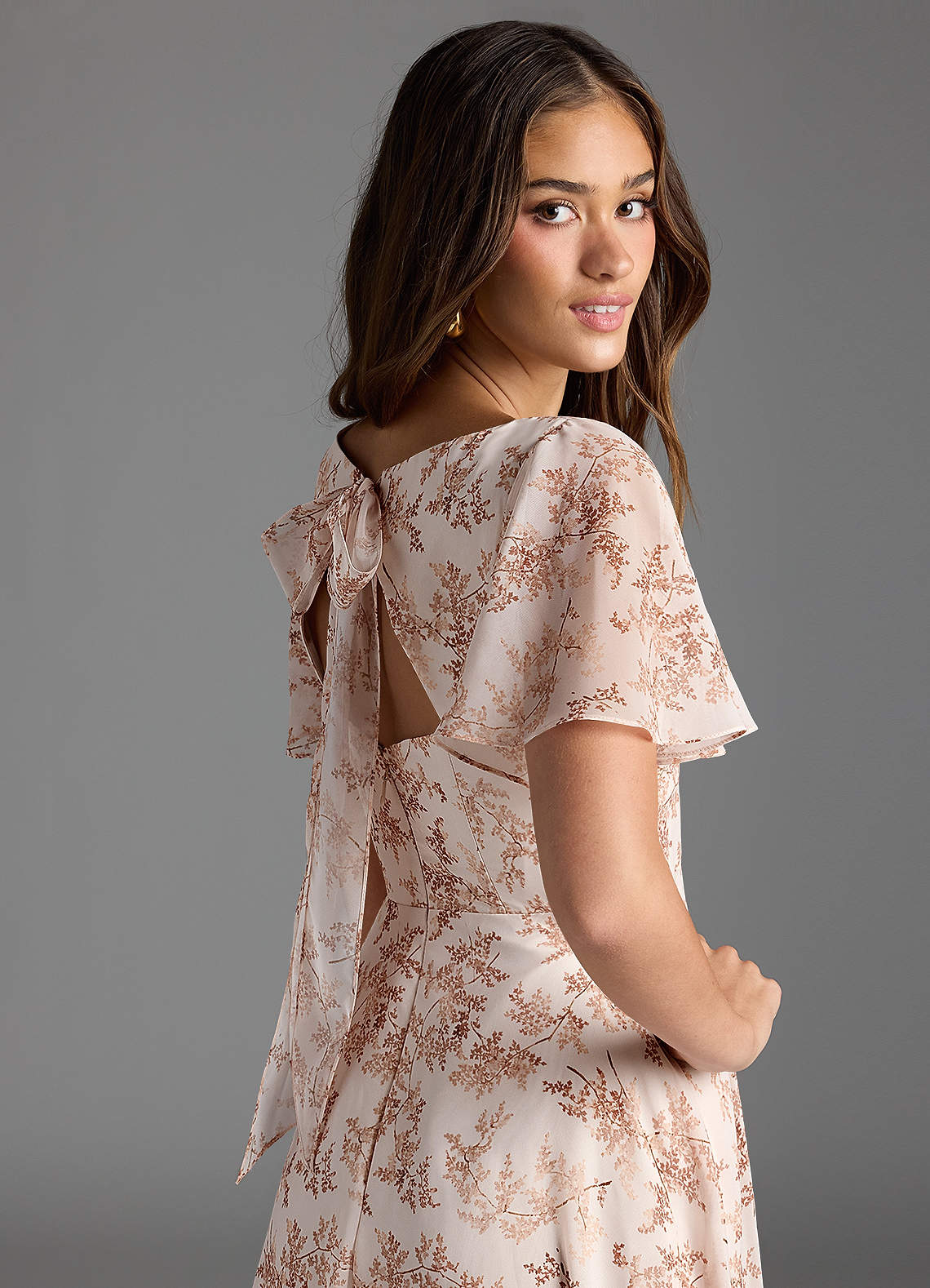 Azazie Kimber Pink Fern Floral Bridesmaid Dresses | Azazie