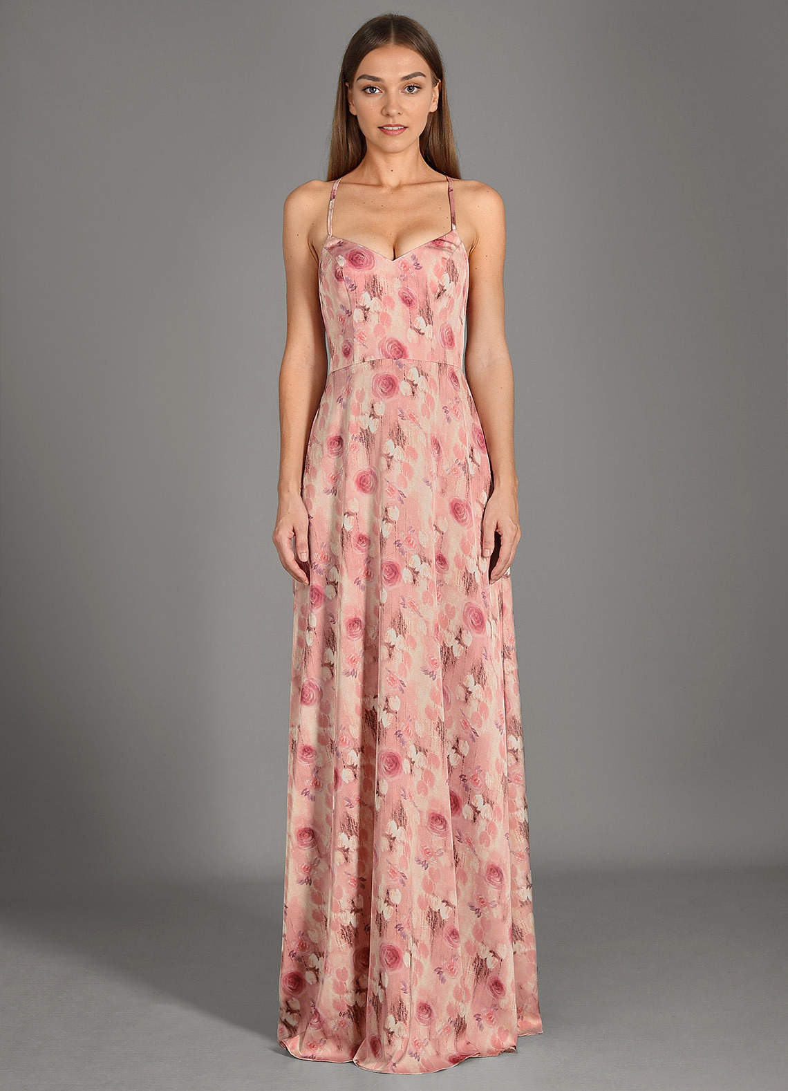 Azazie Mei Stretch Satin Dress Demure Roses Bridesmaid Dresses | Azazie