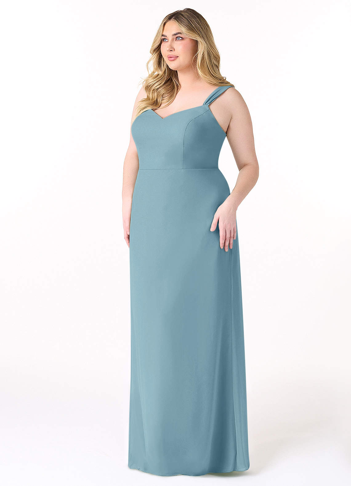 Moody Blue Azazie Denice Bridesmaid Dresses | Azazie
