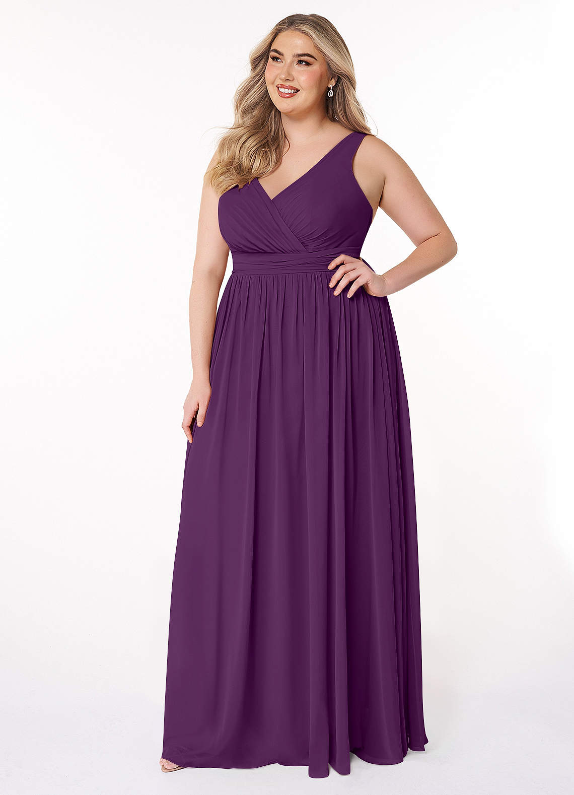 Azazie Kora Grape Bridesmaid Dresses | Azazie