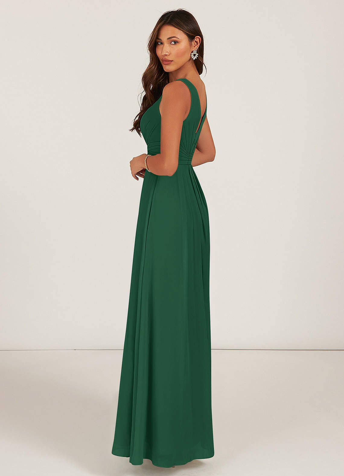 Dark Green Azazie Gina Bridesmaid Dresses | Azazie
