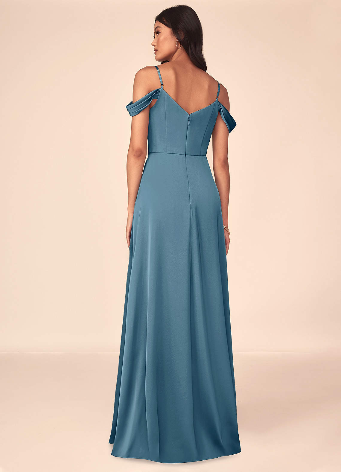 Bermuda Azazie Ocean Stretch Satin Dress Bridesmaid Dresses | Azazie
