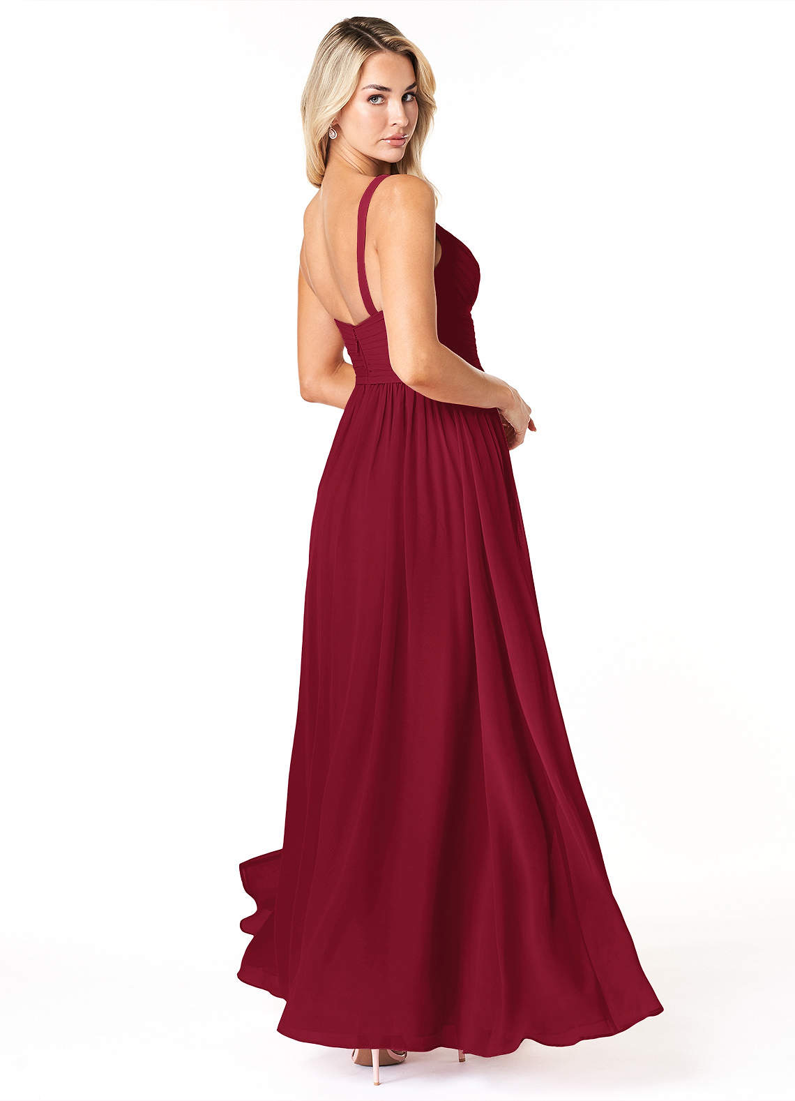 Burgundy Azazie Chanel Bridesmaid Dresses | Azazie