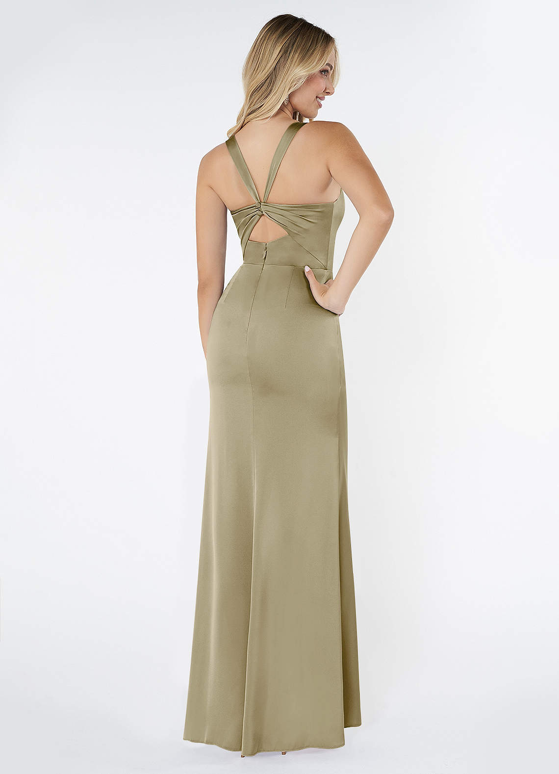 Azazie Mero Moss Green Bridesmaid Dresses | Azazie