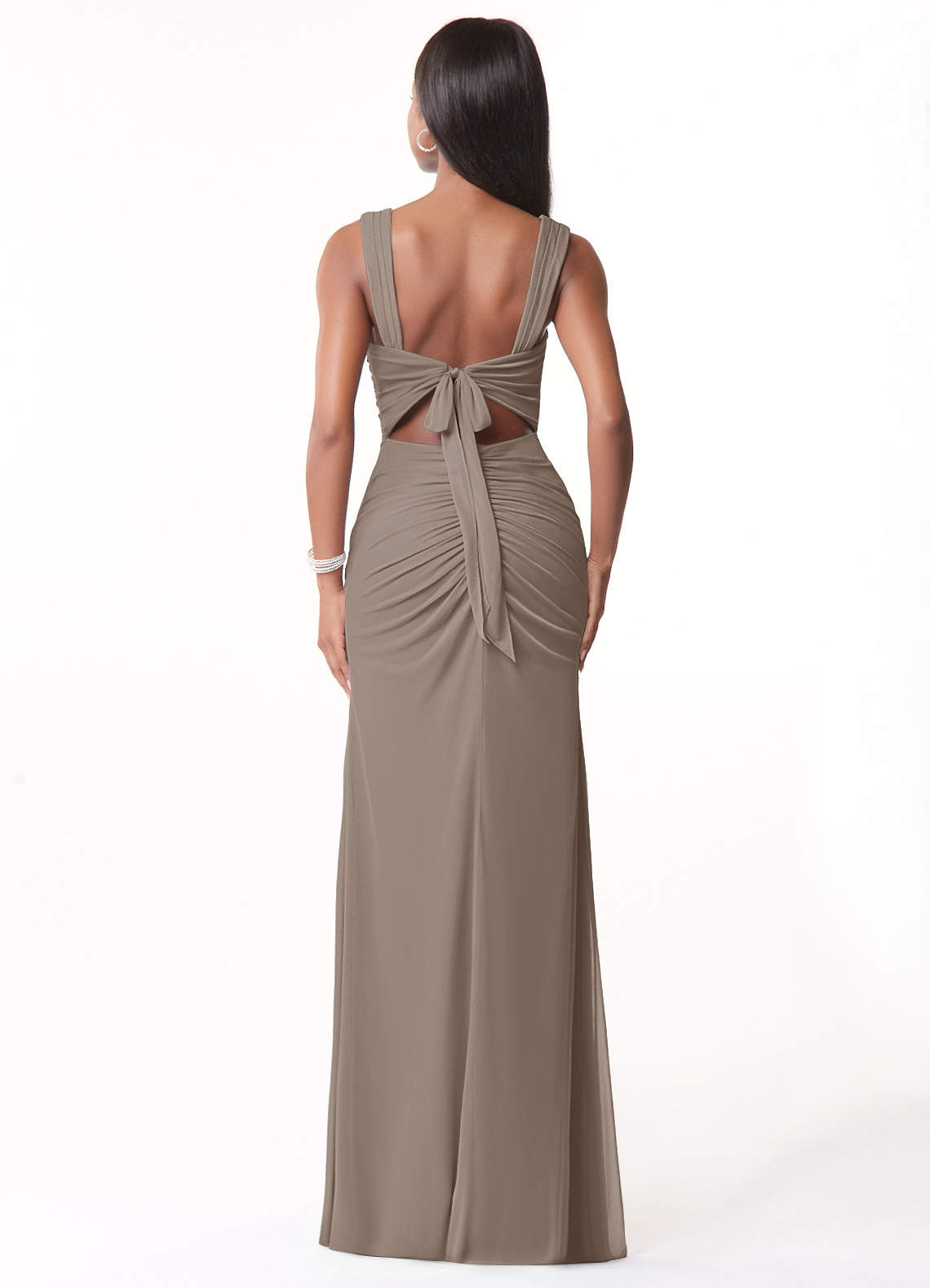 Taupe Azazie Jesaphine Bridesmaid Dresses | Azazie