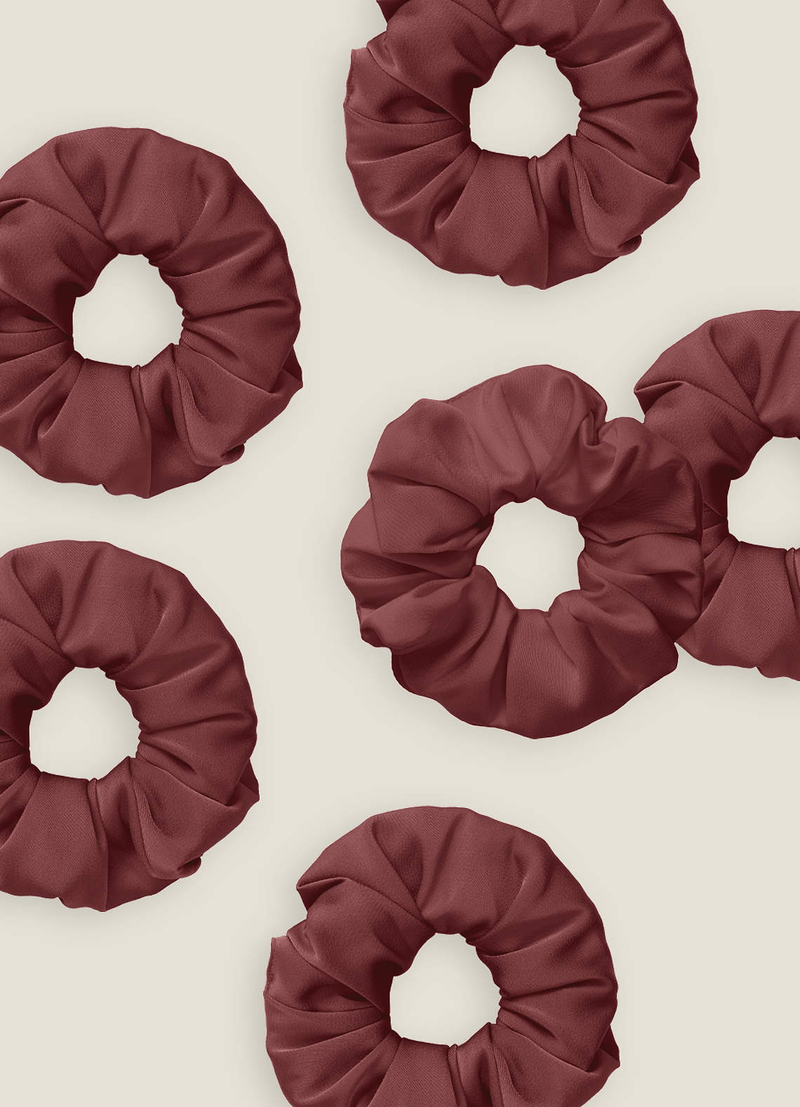 Bridesmaid Stretch Satin Over Size Scrunchie Set | Azazie