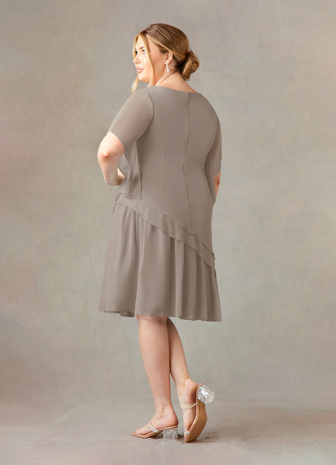 Taupe Azazie Louisa Mother Of The Bride Dress Mother Of The Bride