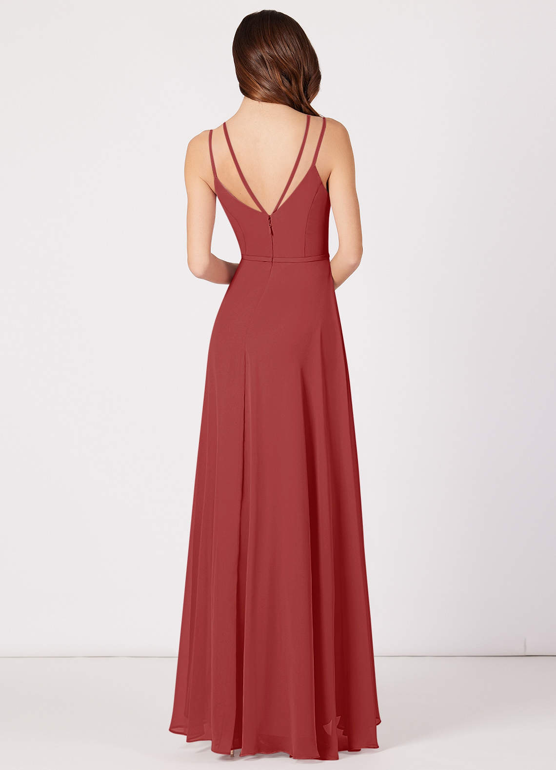 Rust Azazie Janine Bridesmaid Dresses | Azazie