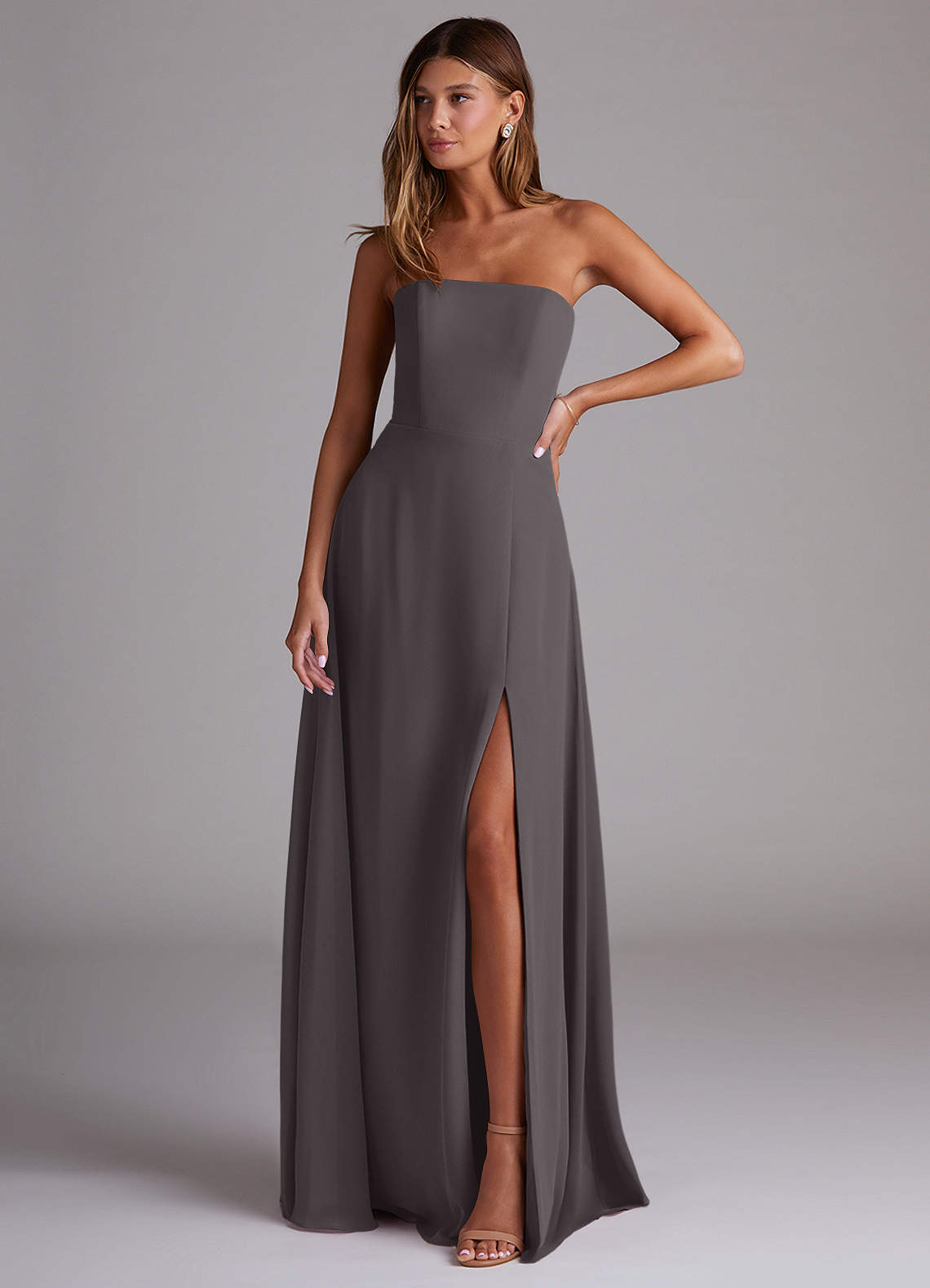 Grey bridesmaid dresses uk store